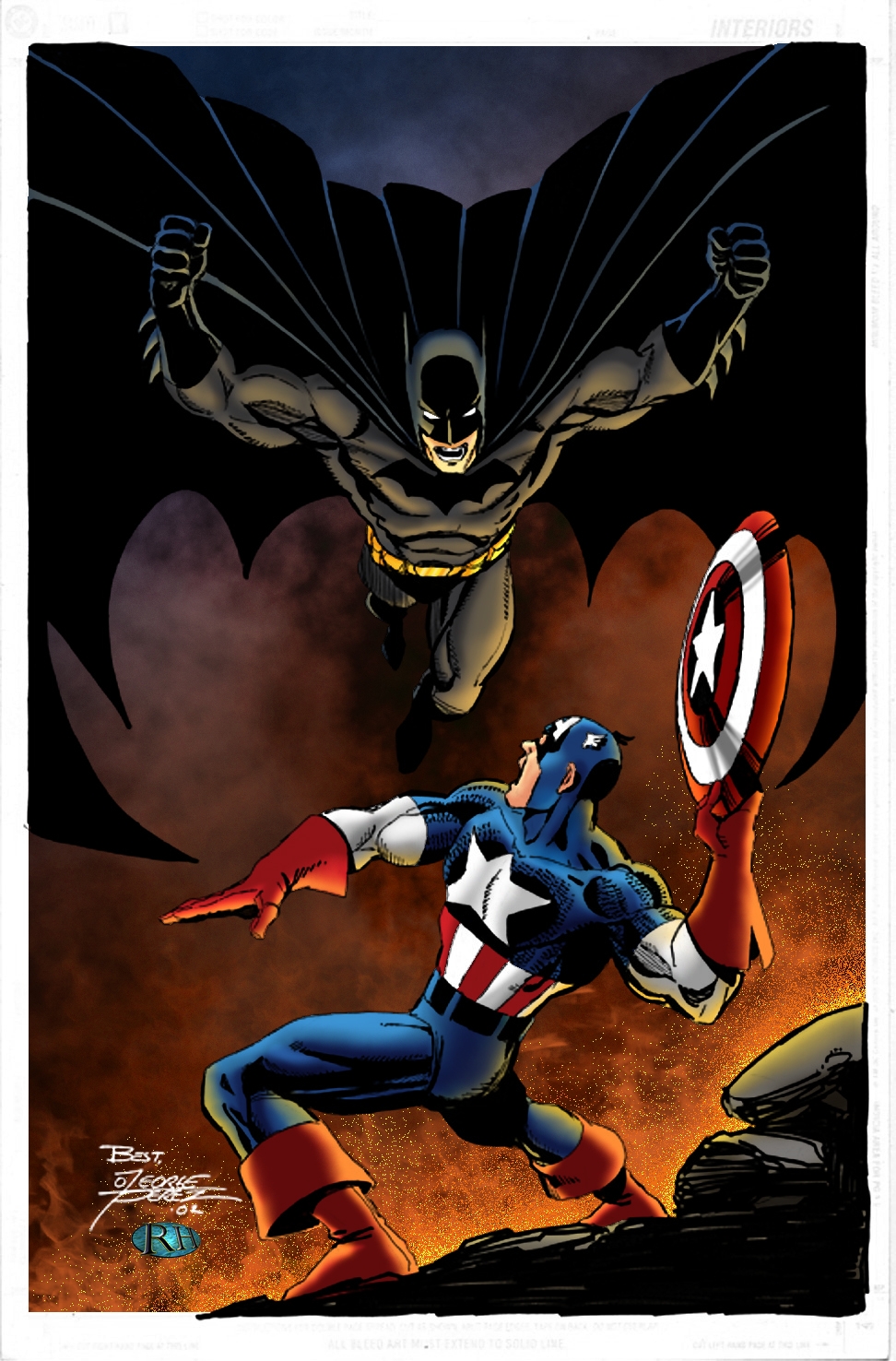 COMIC BOOK ARMY: BATMAN VS CAPTAIN AMERICA