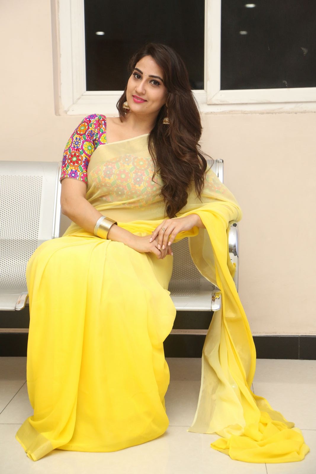 Anchor Manjusha latest dazzling photos gallery