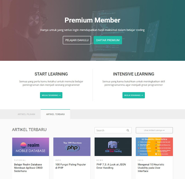 Belajar Programing Interaktif di Codepolitan - Tutorial Aplikasi