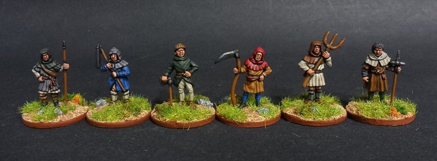 Tabletop Fix: Khurasan Miniatures - 15mm Armed Peasants Preview