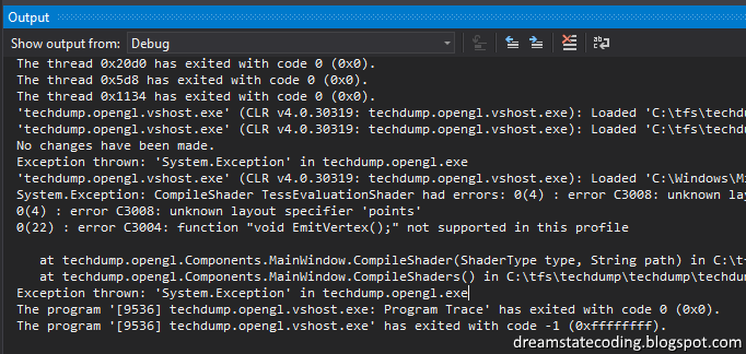 Dreamstate Coding Opengl 4 With Opentk In C Part 4 Refactoring And Adding Error Handling