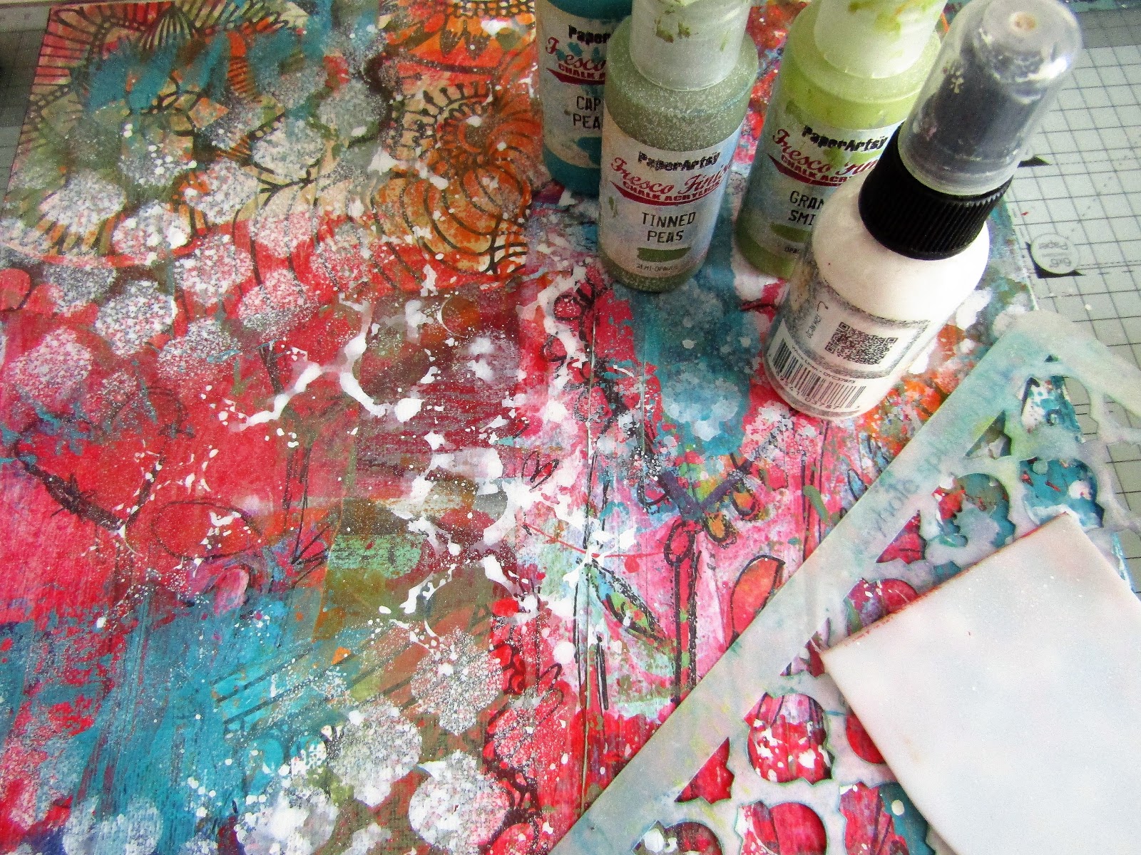 Make a Bright Fun Collage Paper Canvas