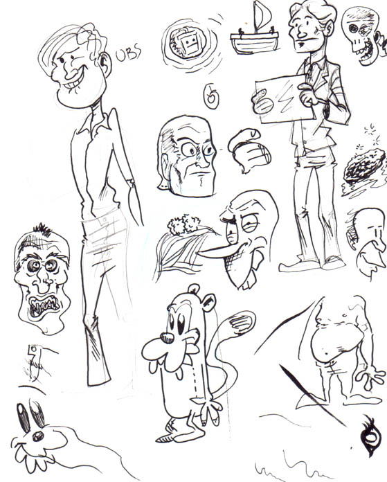 Jeff's Draw Blog: Sketch Of The Week: Weird Doodles