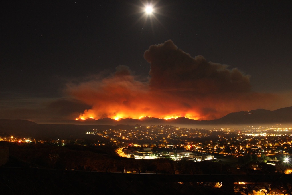 Kari LikeLikes: "Fire Near Los Angeles Last Night" #photography