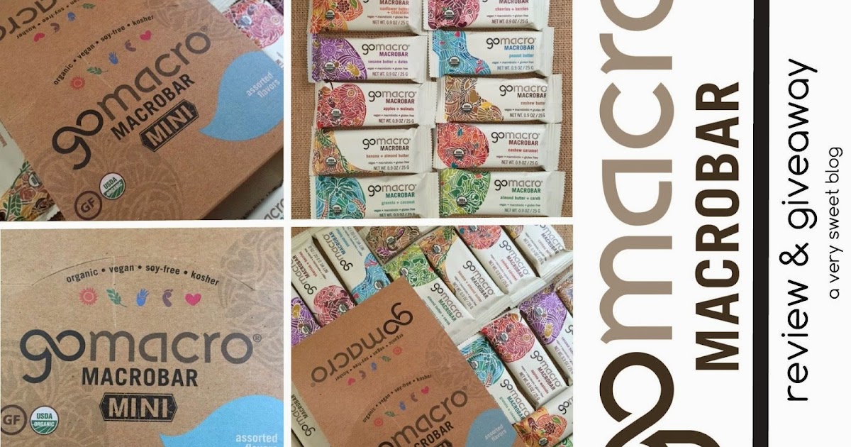 GoMacro Macrobars Review & Giveaway | A Very Sweet Blog