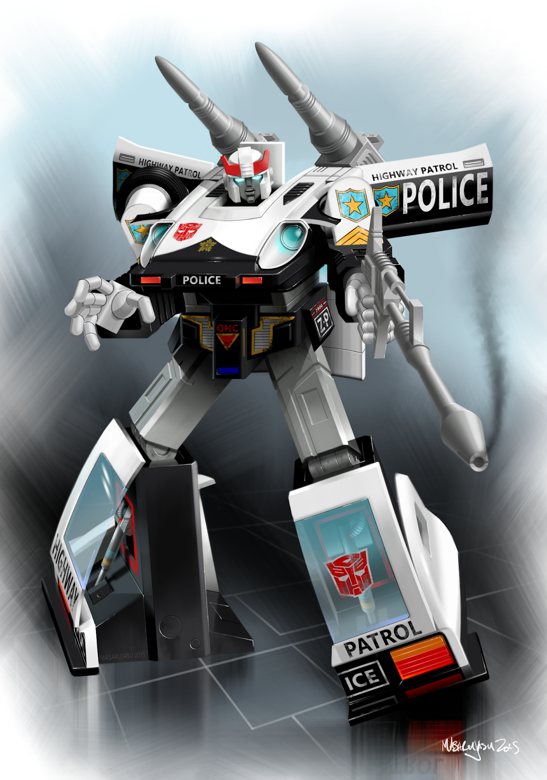 TF Scraps: Paint - G1 Prowl Fanart