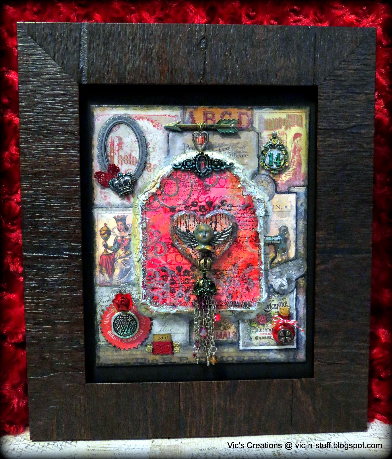 Vic's Creations: Valentines Shrine - #21 Rock Candy Glitter Compendium ...