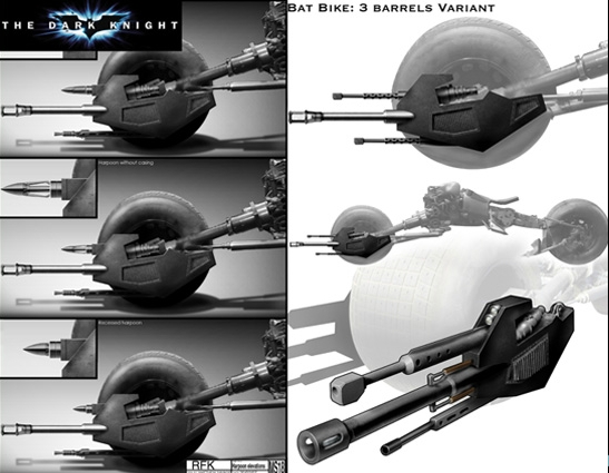 Film Sketchr: Ride 'The Dark Knight' Batpod Concept Art by Matthew Savage