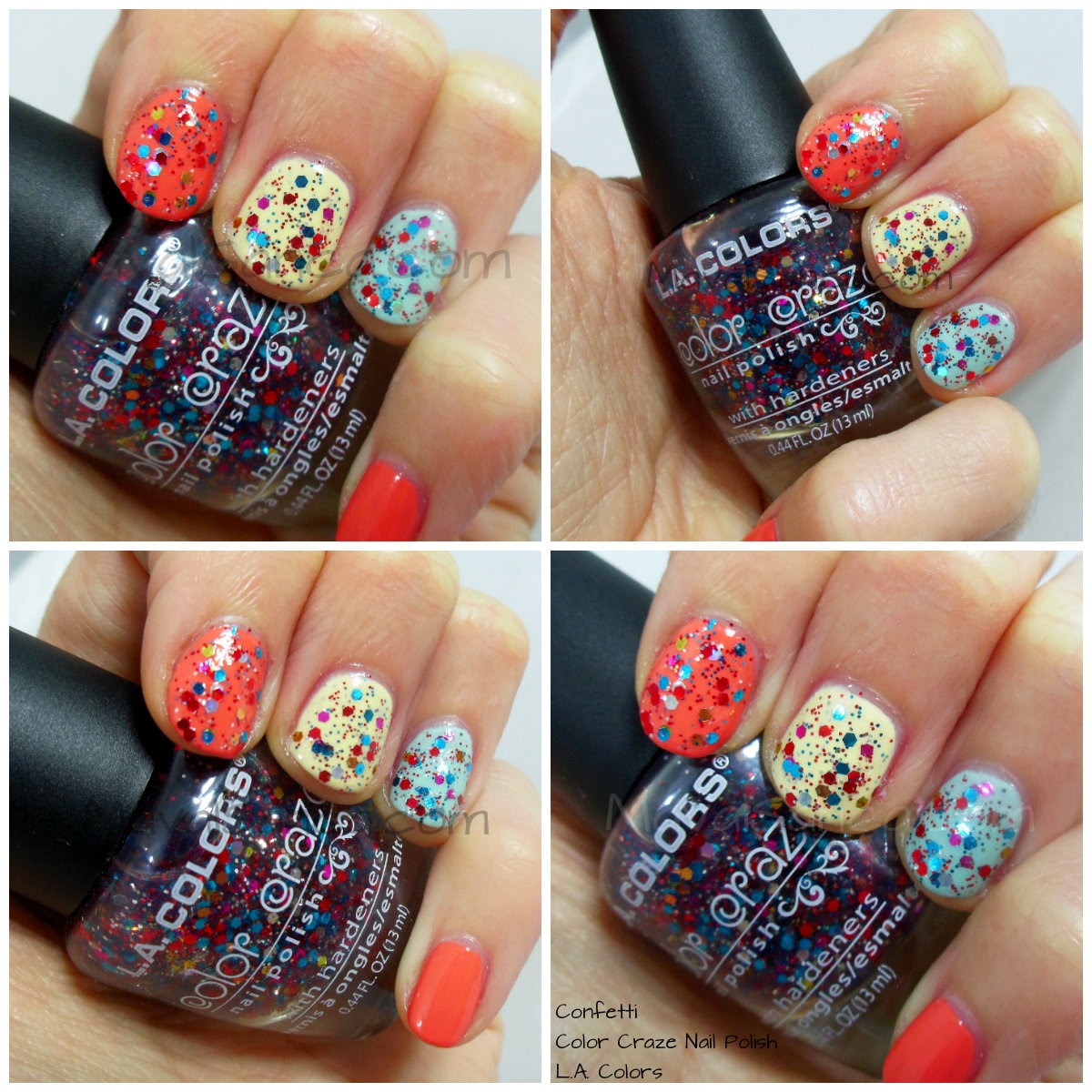 Confetti Color Craze Nail Polish L.A. Colors - Paperblog