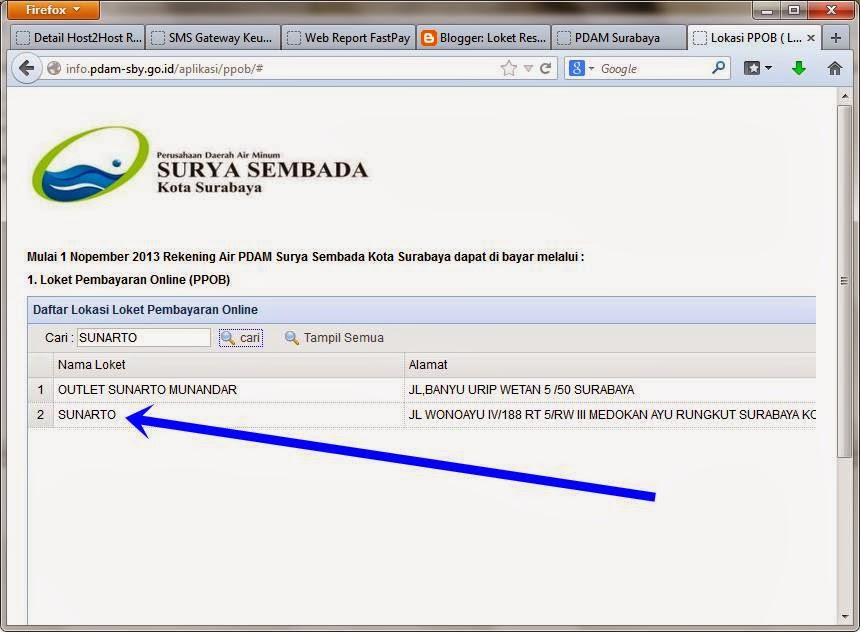 Pembayaran rekening PDAM Surabaya Online Mulai Bulan November 2013 ...