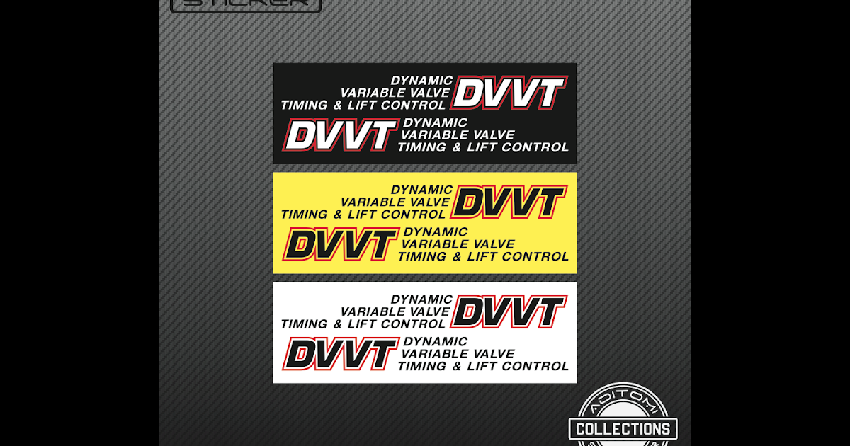 aditomi sticker collection: DVVT side doorsticker red outline