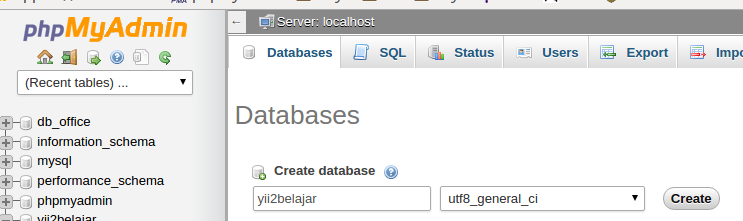 Koneksi Database MySQL pada Yii 2.0 ~ joenmarz