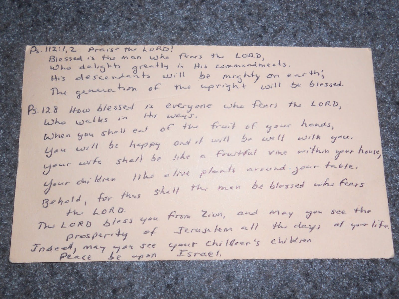 Prayer Tools: Note cards (Prayer Part IV)