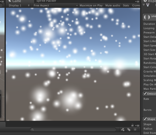 Create snow in Unity 3D | Tutorial Unity 3D