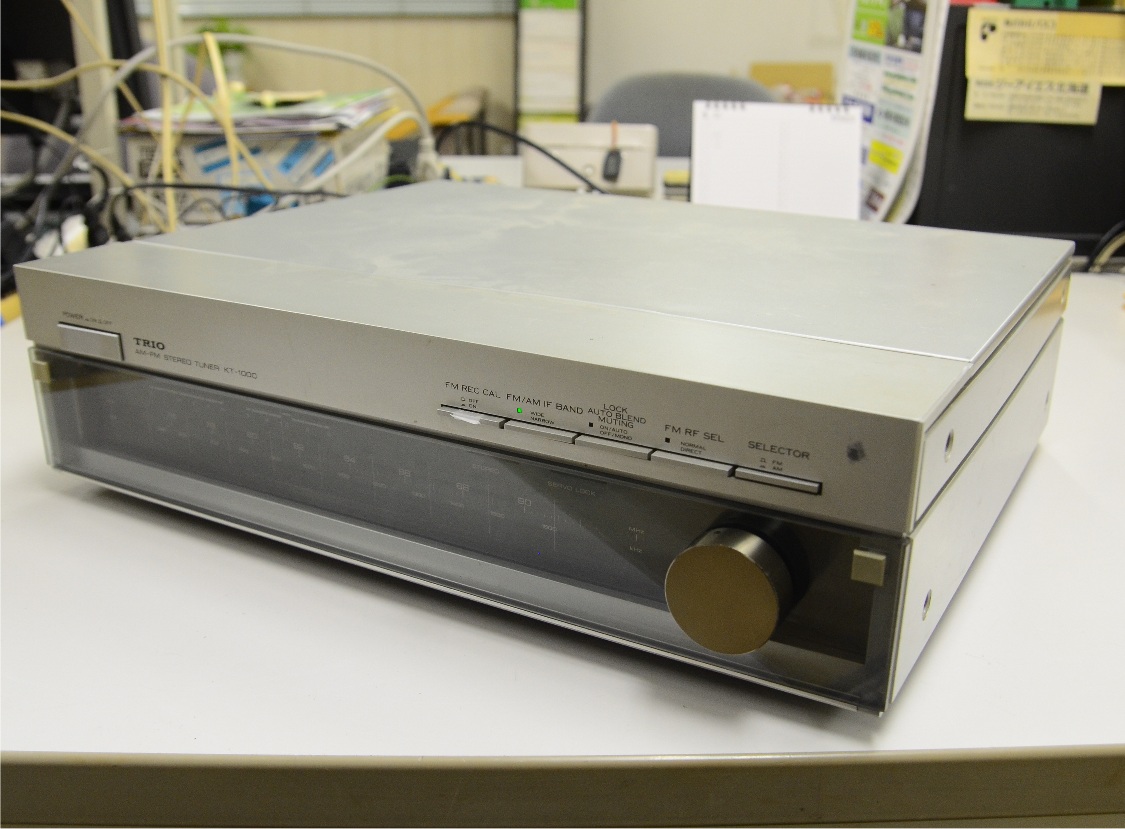 北海道 生活 ブログ 知内釣遊記 食事 釣り: TRIO KT-1000 AM FM STEREO TUNER JAPAN トリオ チューナー ...