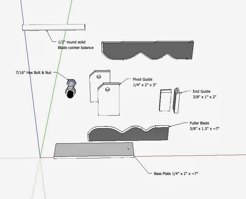 Persimmon Forge: Professional Blacksmithing: How I Make Gate Fullers