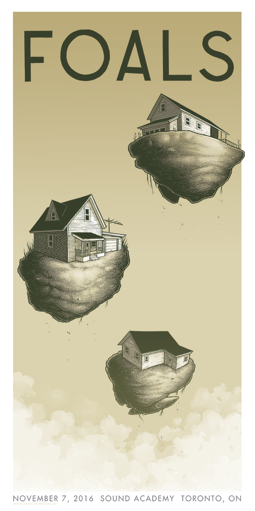 INSIDE THE ROCK POSTER FRAME BLOG: Justin Santora Foals Poster And Art ...