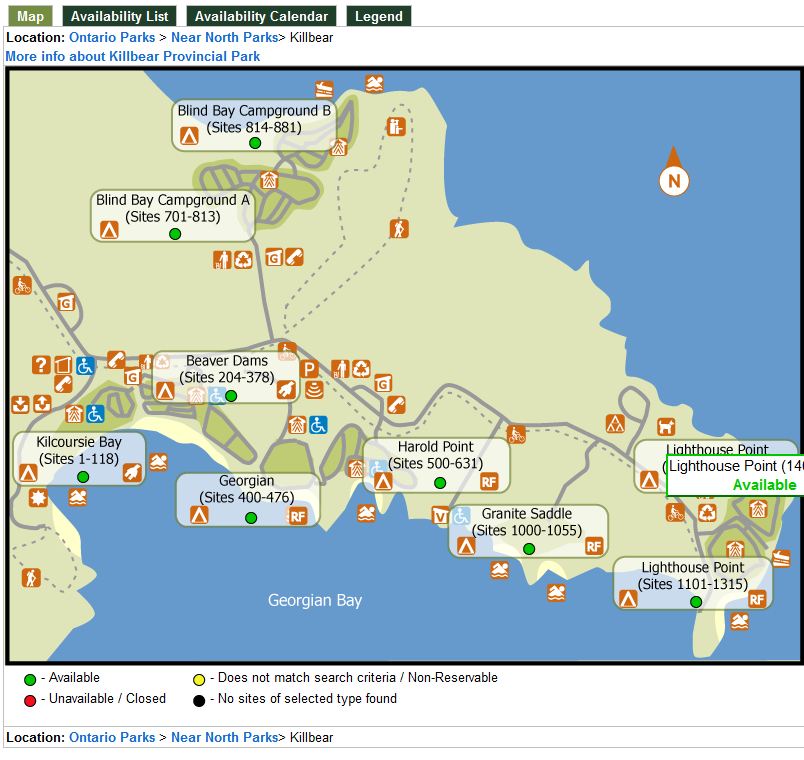 빗소리를 좋아하는 이: 캐나다 킬베어 주립공원에서의 캠핑 (Camping in Killbear Provincial Park)