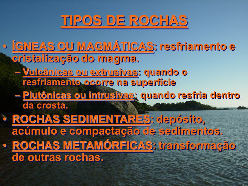 Rochas | Biologia: A ciência da vida