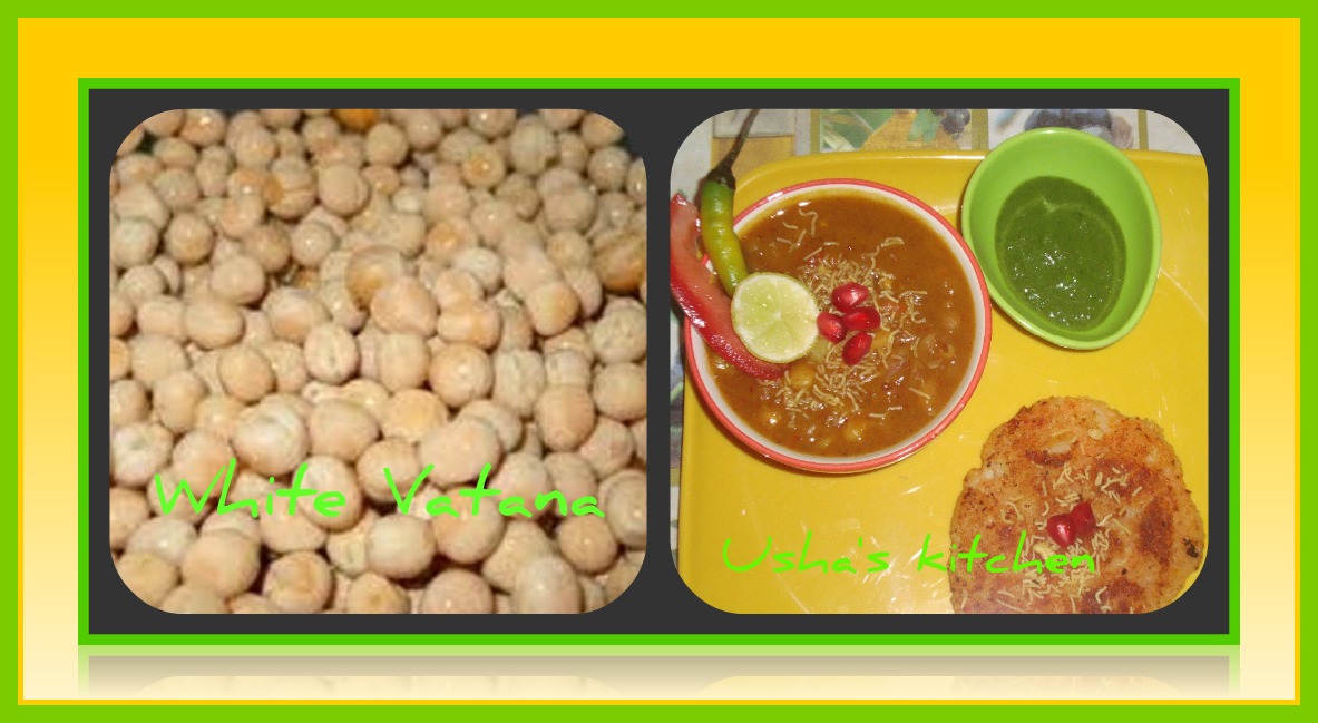 USHA'S KITCHEN: Safed vatana refers to dried white peas.