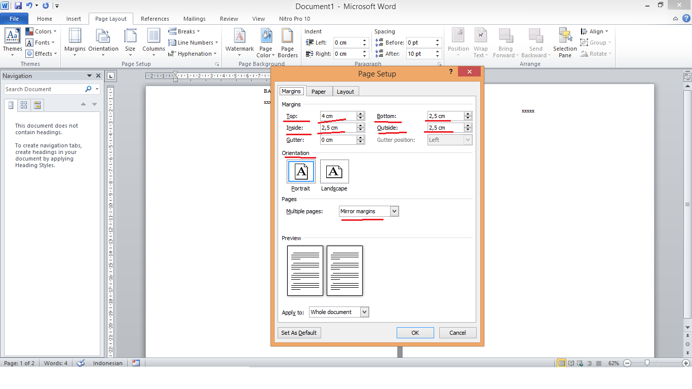 Indra Gusnady: ATURAN PRINT PAGE BOLAK BALIK + MARGIN MS.WORD