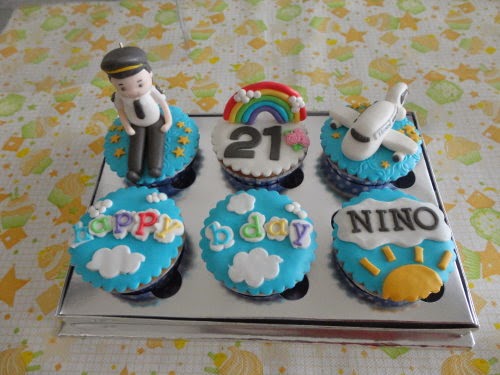cupcake hias: cupcake model sapi