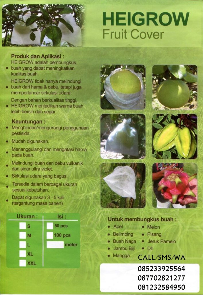 Berongsong Buah Berkualitas ,Heigrow Fruit Cover