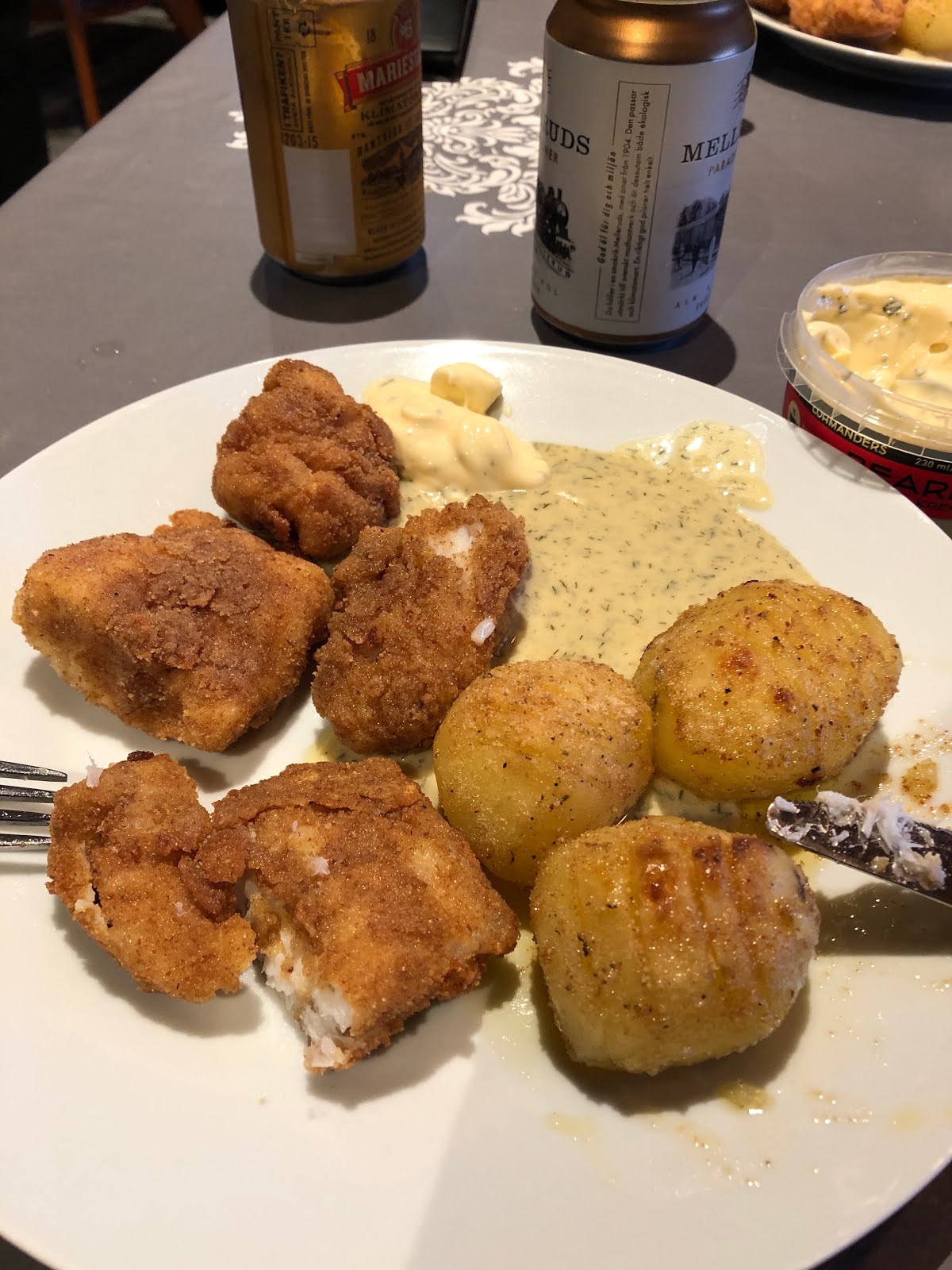 Rackarns Snabb: Friterad fisk med Torsk, sej och Lubb. Riktigt gott med ...