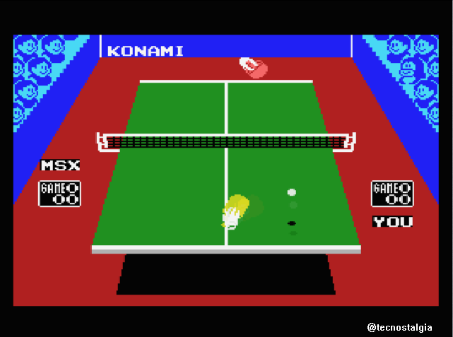 8 Bits Wiki: Konami's Ping Pong Konami 1985 (MSX)