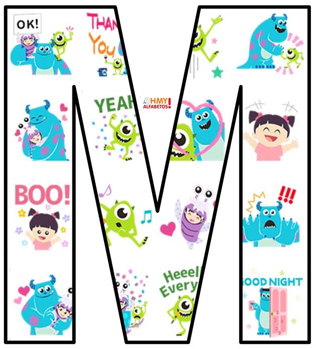 Tierno Alfabeto de Monstruos S. A. - Oh my Alfabetos!