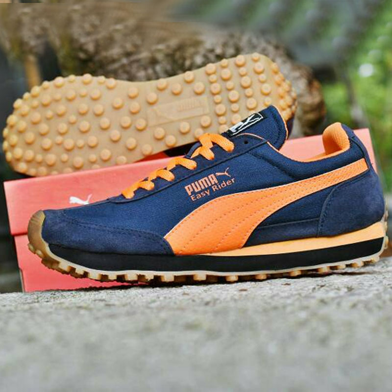 Puma Easy Rider Navy Orange Sol Black GOGS | Omsepatu.com