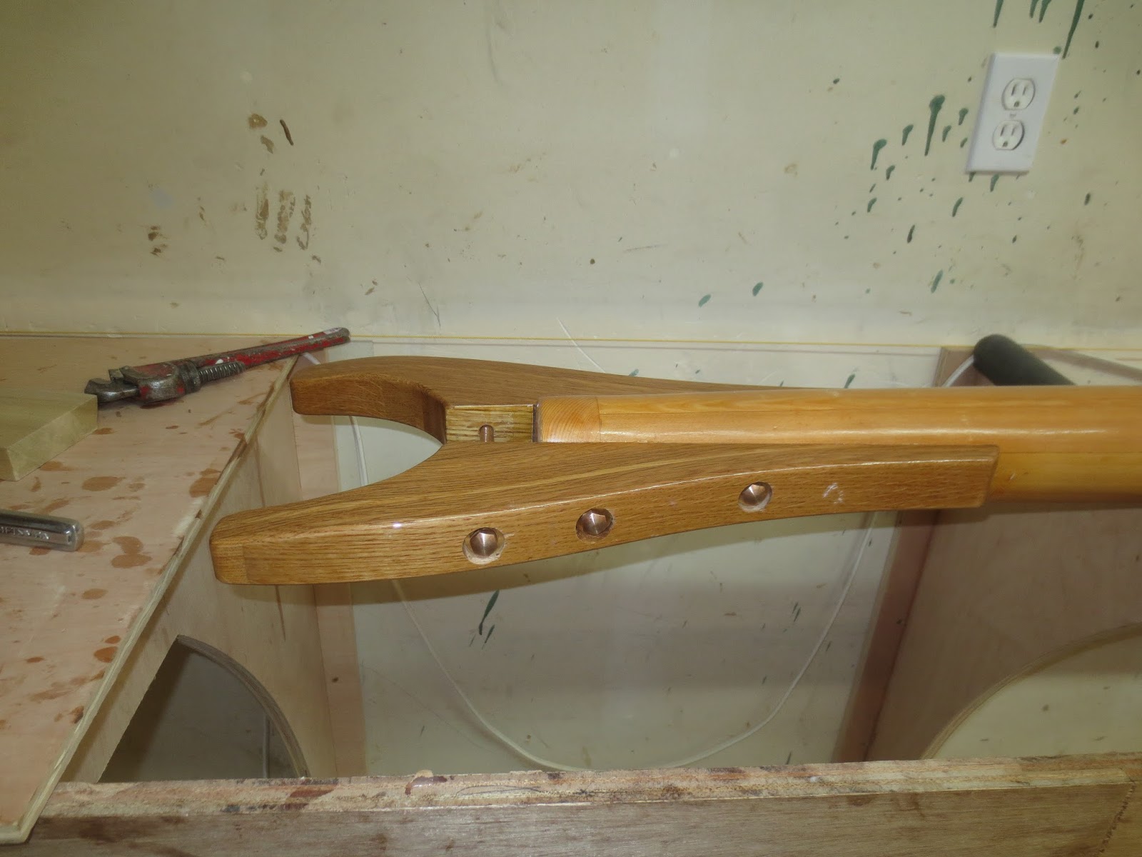 Building a NorthSea 29 - the build continues: Shrouds, Blocks and ...