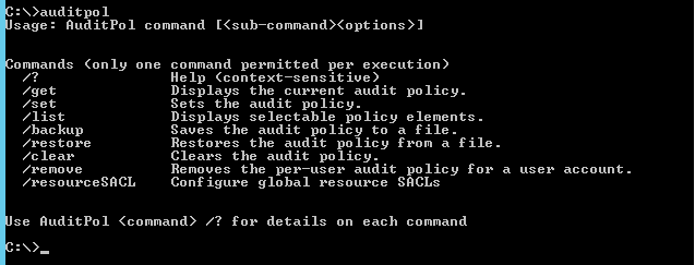 How To Get Windows Audit Policy Using Command Line