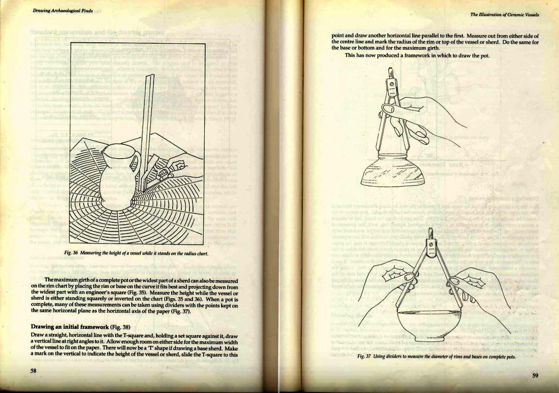 Drawing : Drawing and the archaeologist's dig