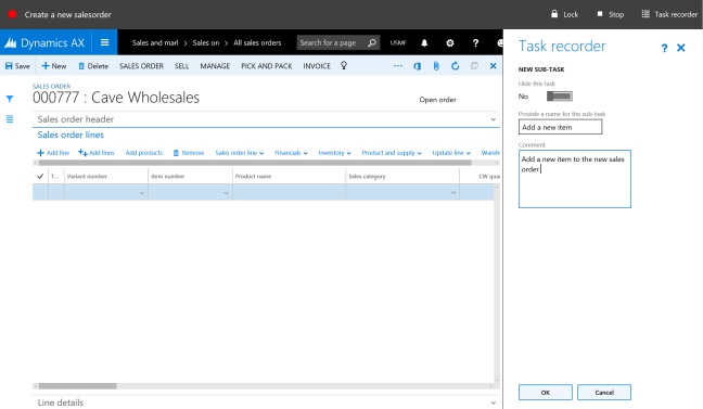 Task Recorder in D365 - D365 F&O Solutions