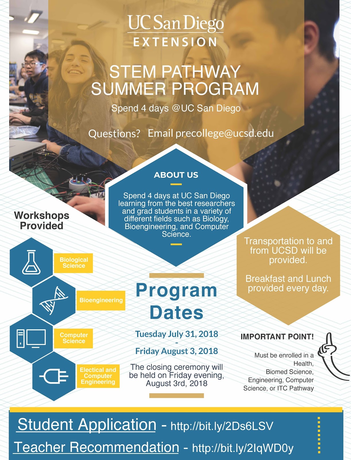 Student Opportunities: Summer STEM Pathways Camp