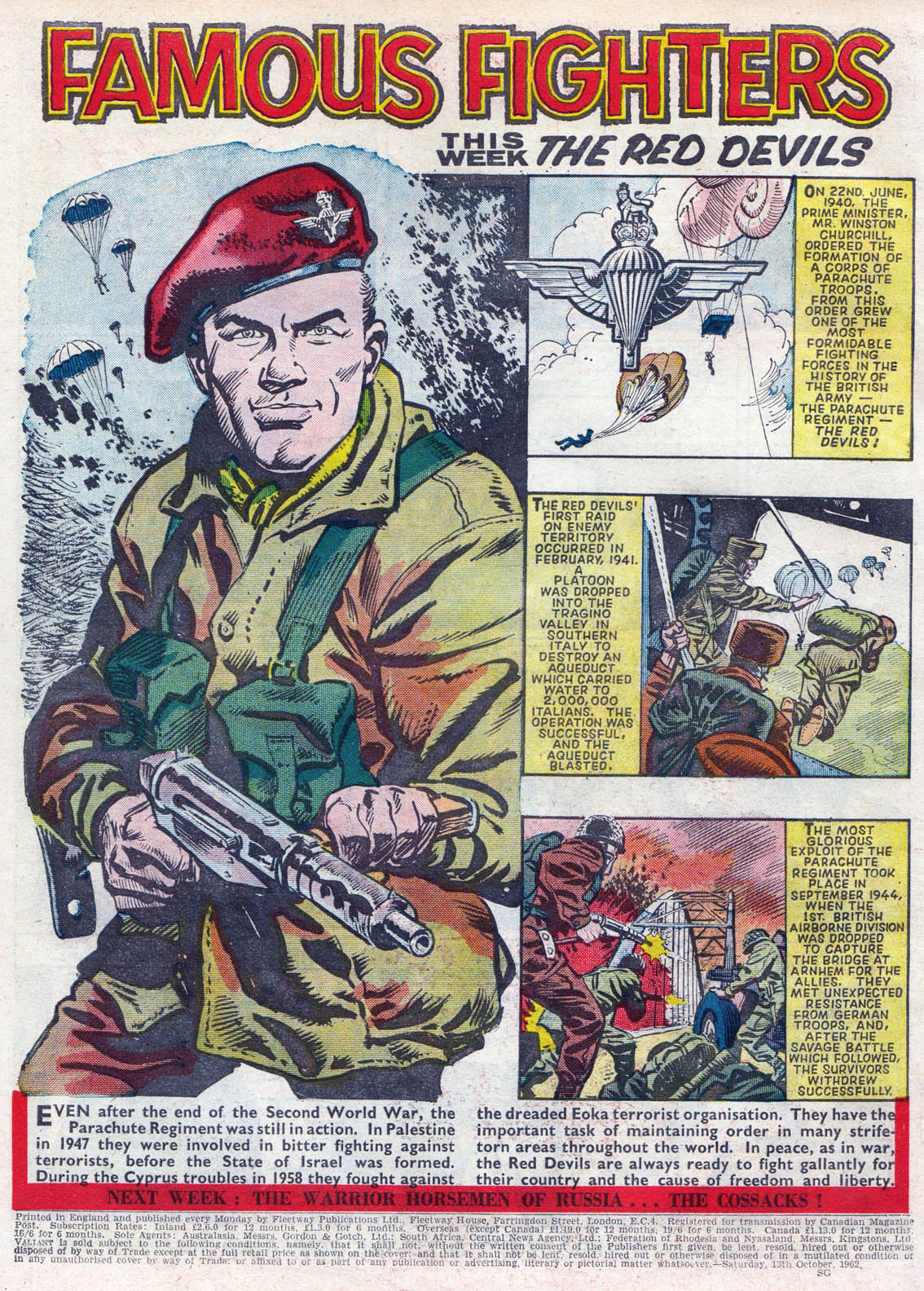 BLIMEY! The Blog of British Comics: Looking back at VALIANT No.2 (1962 ...