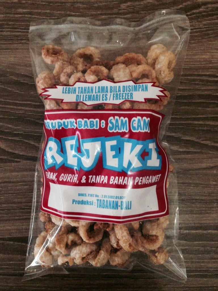 Samcam Babi Rejeki 200 gram - Krupuk Babi Rejeki