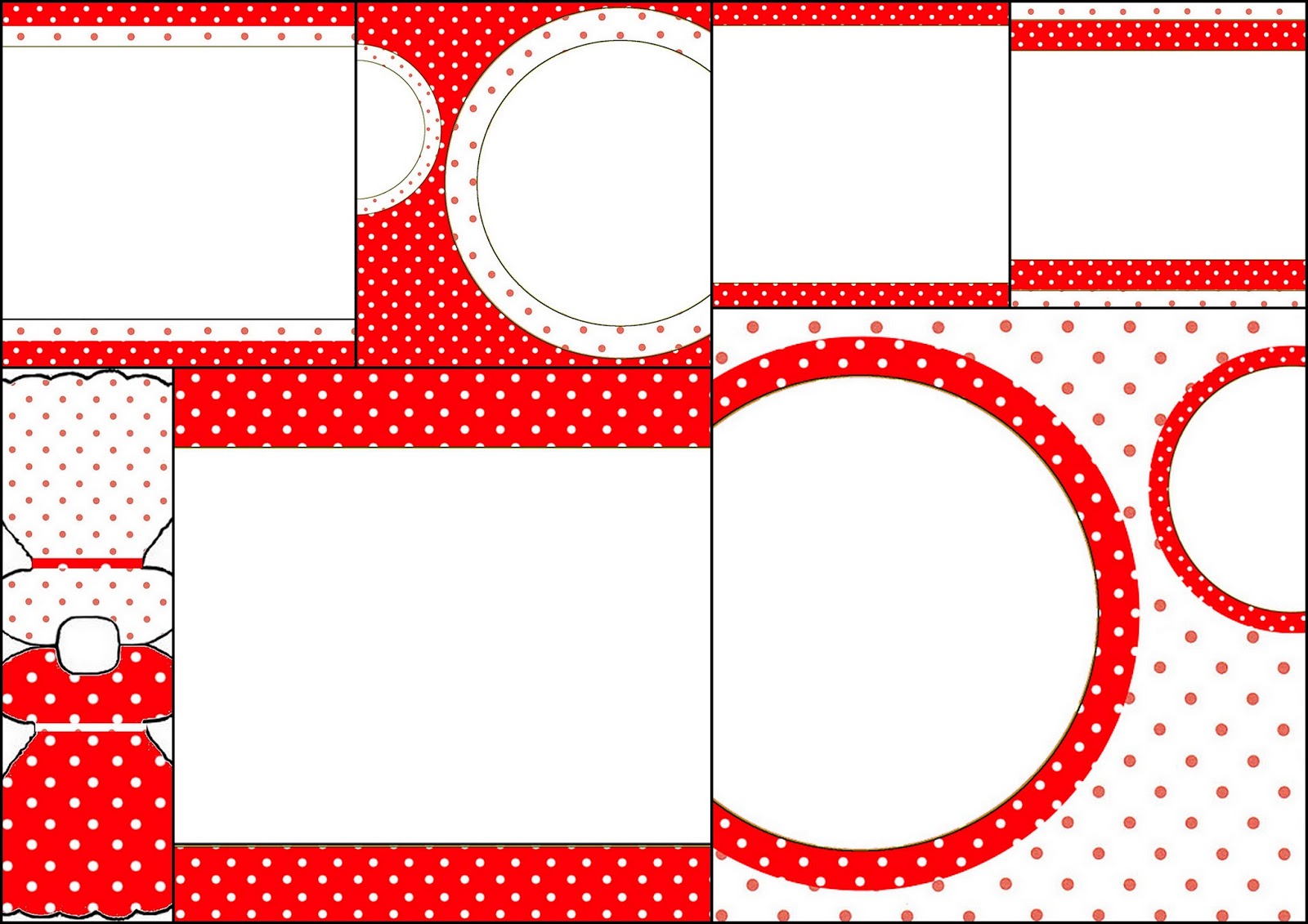 Red And White Polka Dots Template