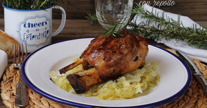 CODILLO AL ROMERO CON REPOLLO | El jardín de mis recetas