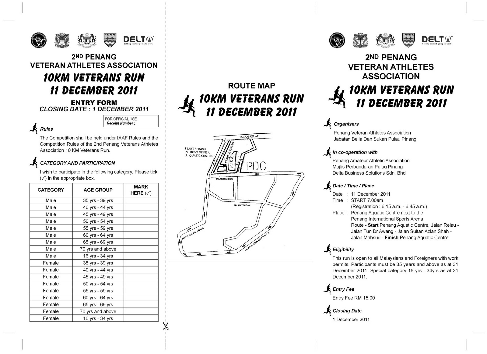Der_KeenRuNNer: Penang Veteran Run 2011 - Pulau Pinang