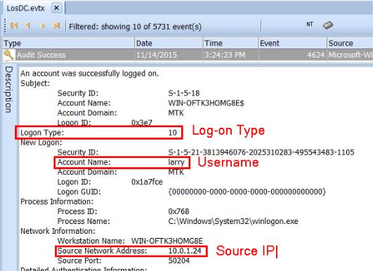 Mash That Key Crafting Queries And Extracting Data From Event Logs Using Microsoft Log Parser