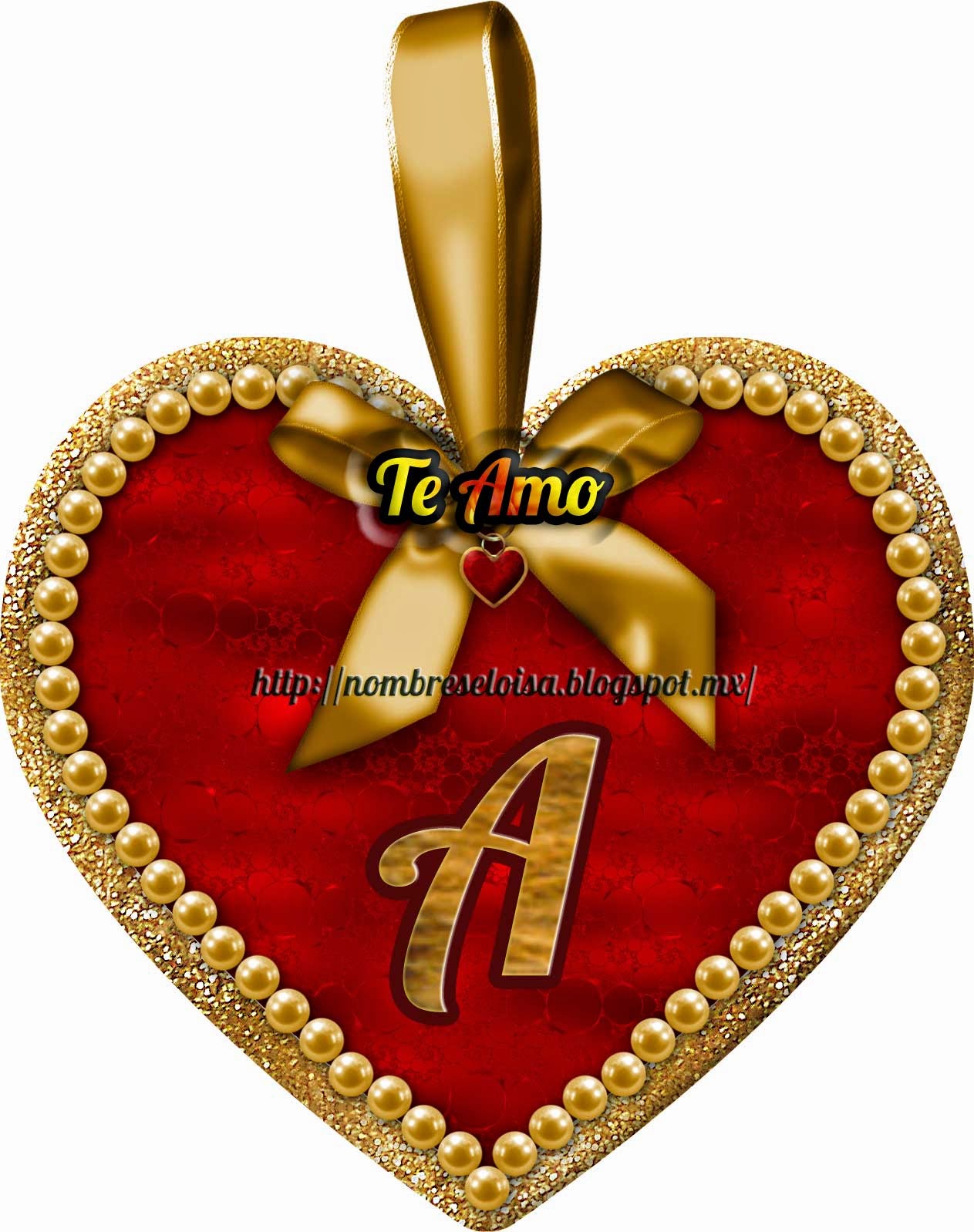 Medalla Corazón ( Iniciales )