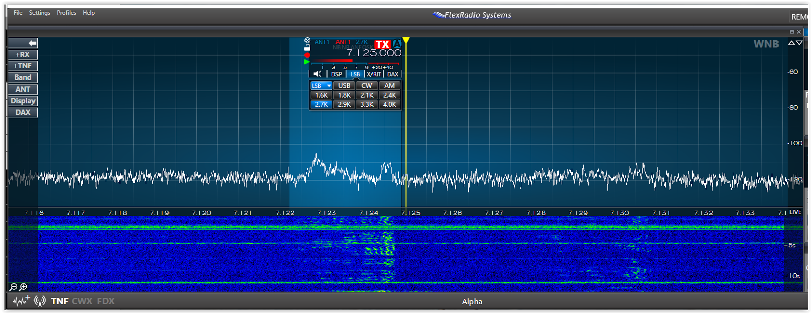 Software Defined Ham Radio: 6700 Panadapter Hints