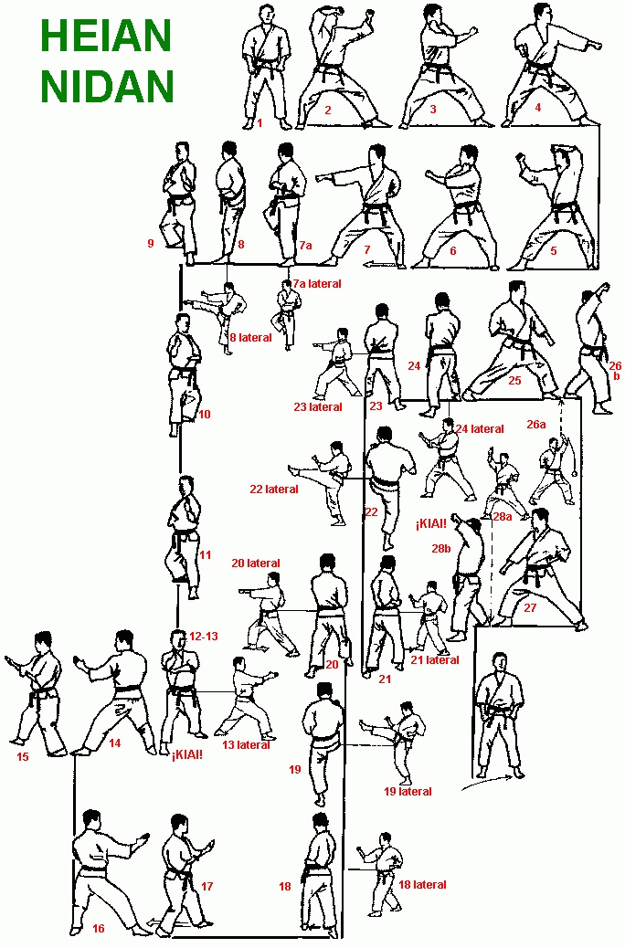 Karate Kids do Brasil: Passo a Passo do KATA: Heian Nidan