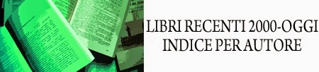 SMARTARC: LIBRI RECENTI - INDICE PER AUTORE