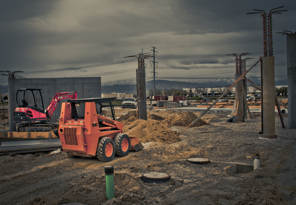 Behind the Glass: Construction Panoramic View