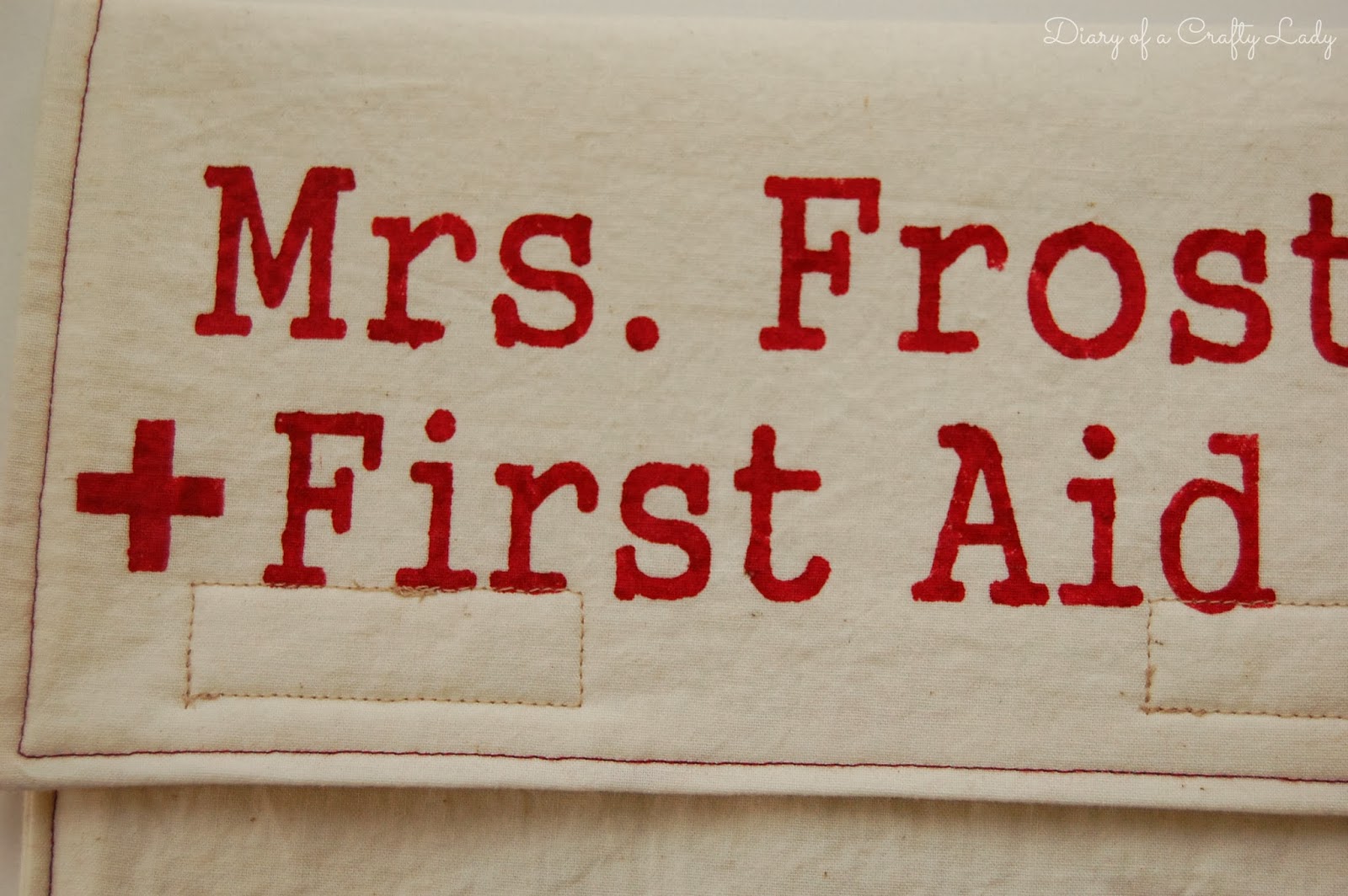 Diary of a Crafty Lady: Personalized Teacher Gift: First Aid Kit
