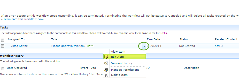 Creating a SharePoint Sequential Visual Studio Workflow (1 Level)