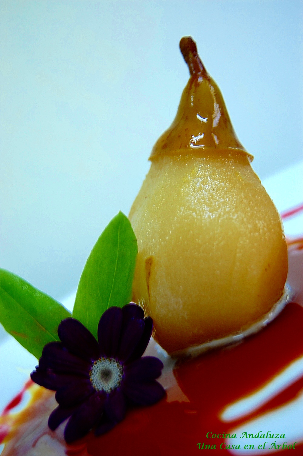 COCINA ANDALUZA: Peras al Moscatel de Pasas con Helado de Vainilla de ...